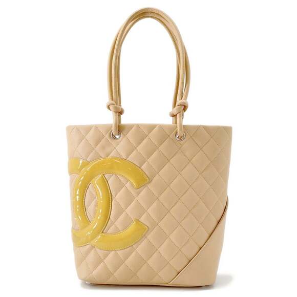 CHANEL | Bags | Chanel Cream Logo Bag | Poshmark
